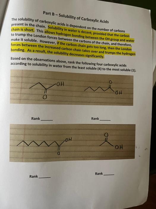 Solved Part B - Naming Esters based on reactants alone From | Chegg.com
