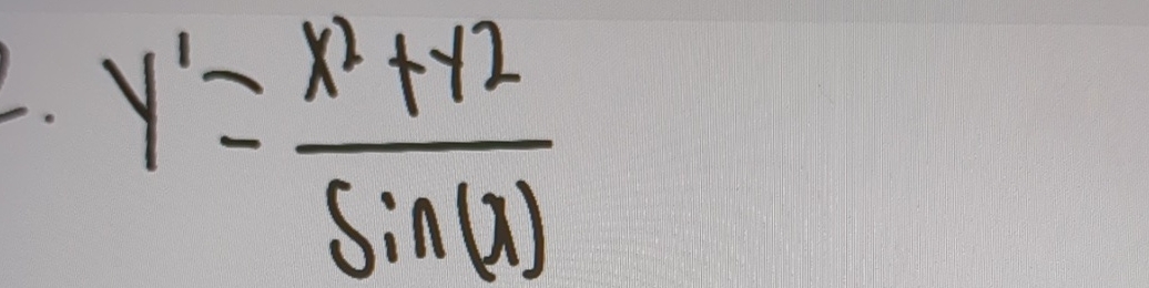 Solved y'=x2+y2sin(x)Find all (x0,y0) ﻿that implies that the | Chegg.com
