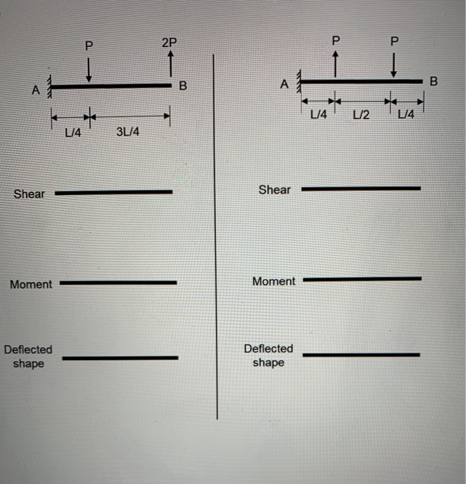 Solved Please explain step by step how to draw the shear, | Chegg.com