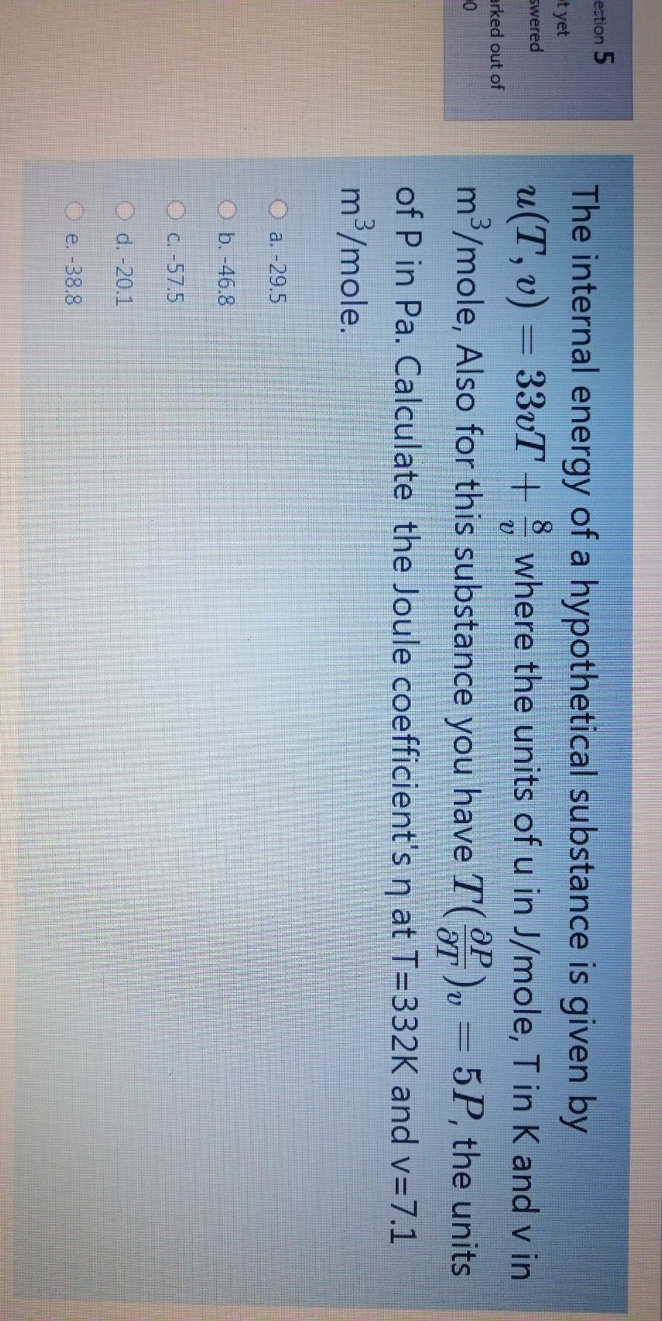 Solved estion 5 et yet swered erked out of 0 The internal | Chegg.com