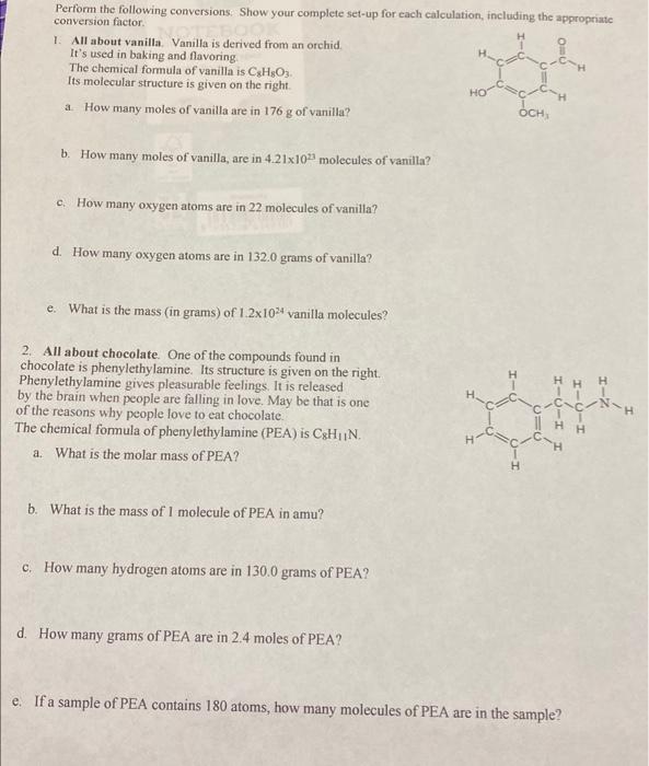 Solved Perform the following conversions. Show your complete | Chegg.com