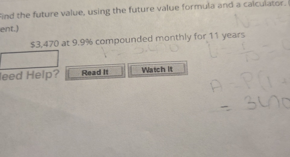 Solved Find The Future Value Using The Future Value Form 0518