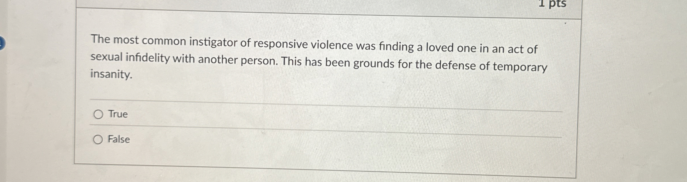 Solved The most common instigator of responsive violence was | Chegg.com