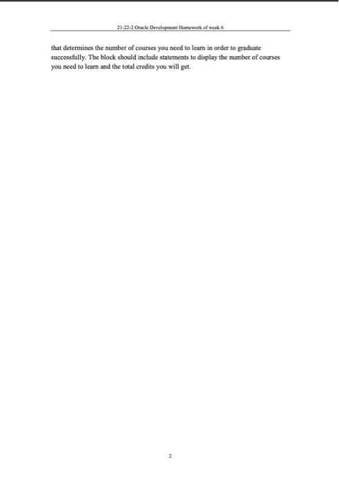 Solved Note: When you login Oracle, execute SET SERVEROUTPUT | Chegg.com