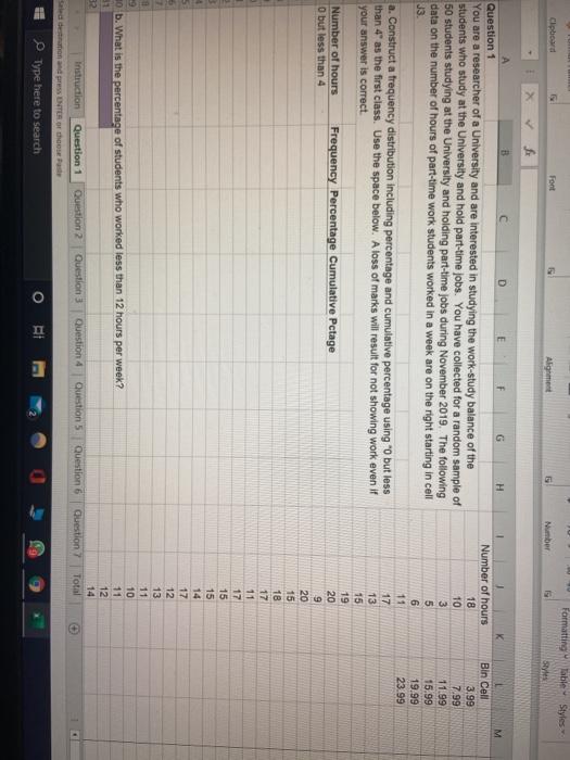 Solved Formatting Table Styles Clipboard Alignment Number | Chegg.com