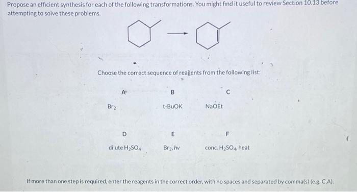 Solved Propose an efficient synthesis for each of the | Chegg.com