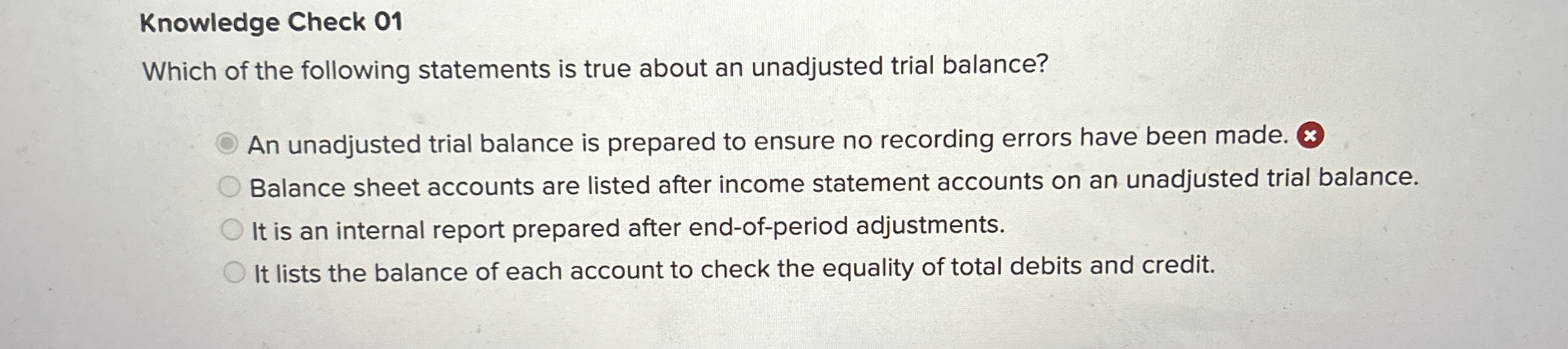 Solved Knowledge Check 01Which of the following statements | Chegg.com