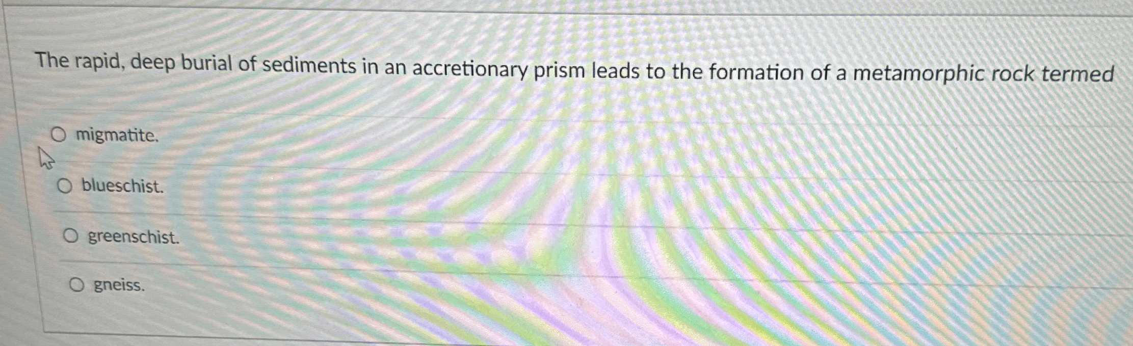 Solved The rapid, deep burial of sediments in an | Chegg.com