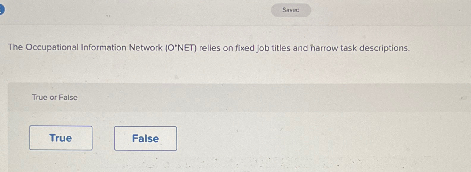 Solved The Occupational Information Network (O*NET) ﻿relies | Chegg.com