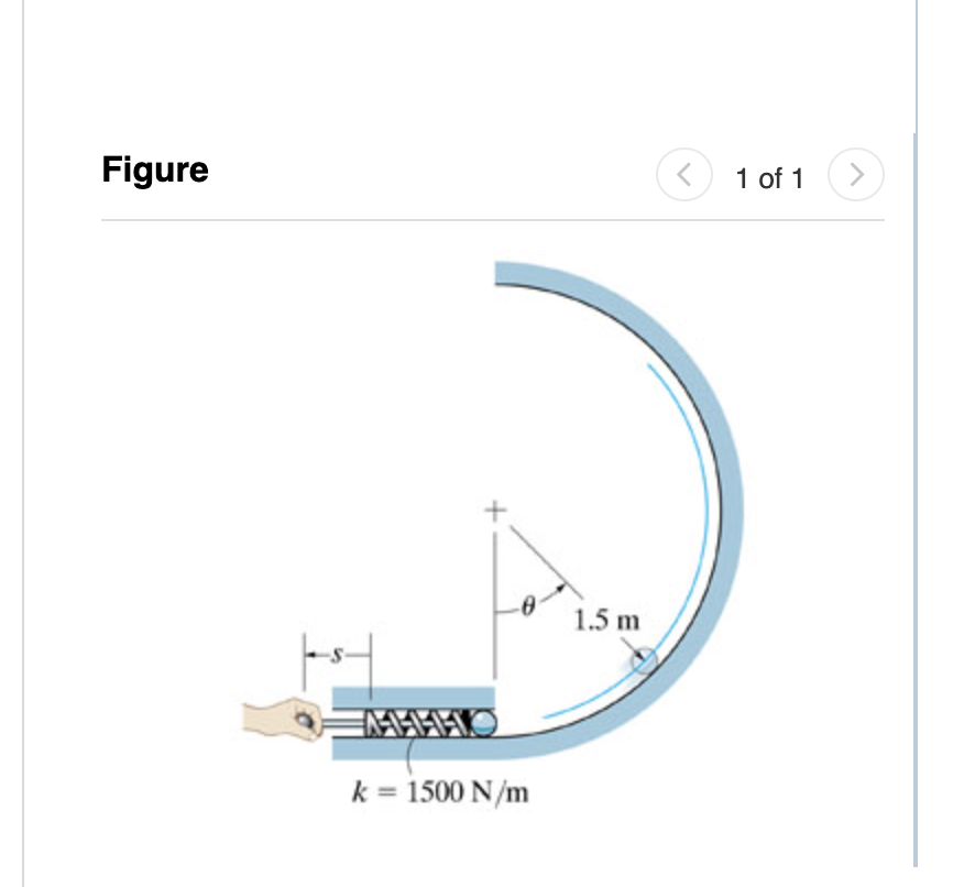 Solved Part AWhen s=0, ﻿the spring on the firing mechanism | Chegg.com