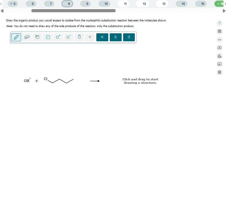 Solved Draw the organic product you would expect to isolate | Chegg.com