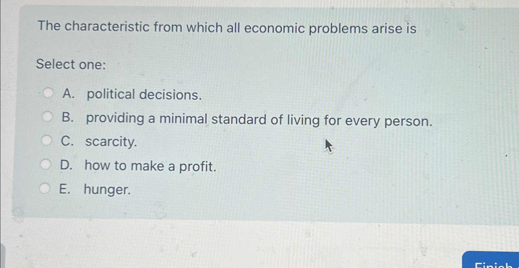 Solved The characteristic from which all economic problems | Chegg.com