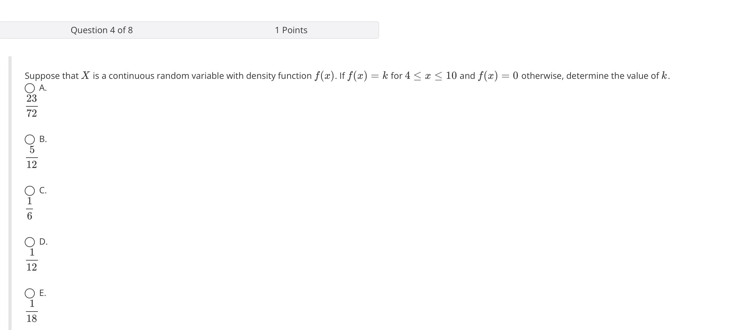 Solved Suppose that x ﻿is a continuous random variable with | Chegg.com