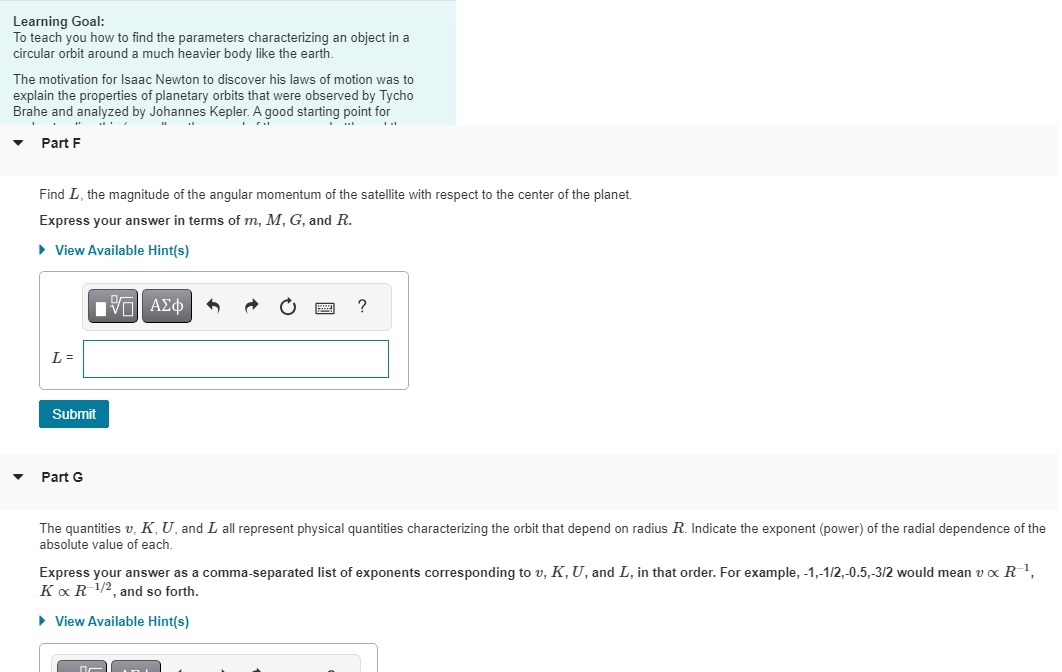 Solved Learning Goal:To teach you how to find the parameters | Chegg.com