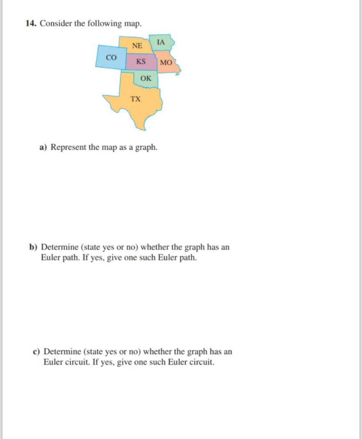 Solved Consider the following map.a) ﻿Represent the map as a | Chegg.com