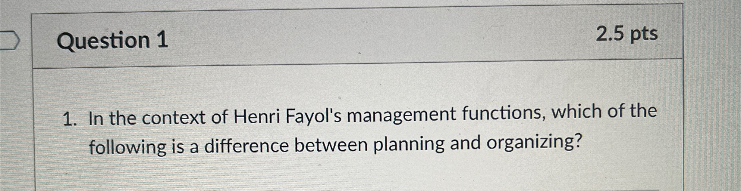 Solved Question 12.5ptsIn the context of Henri Fayol's | Chegg.com