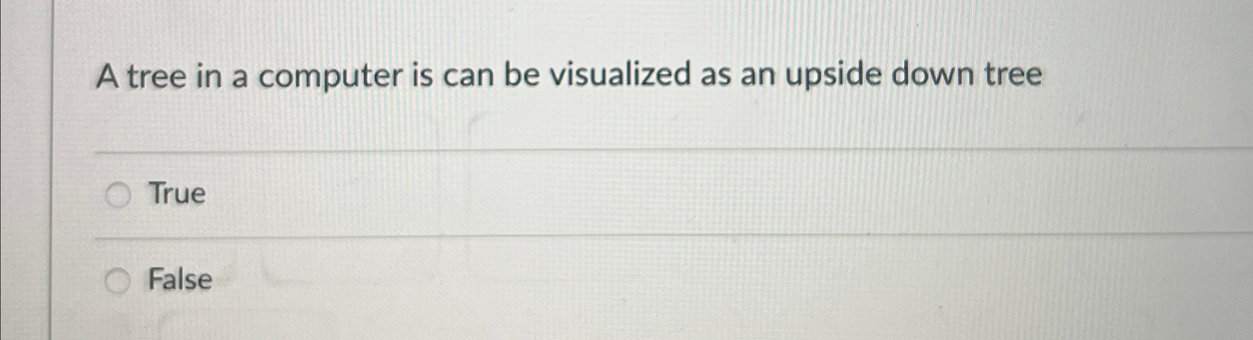 Solved A tree in a computer is can be visualized as an | Chegg.com