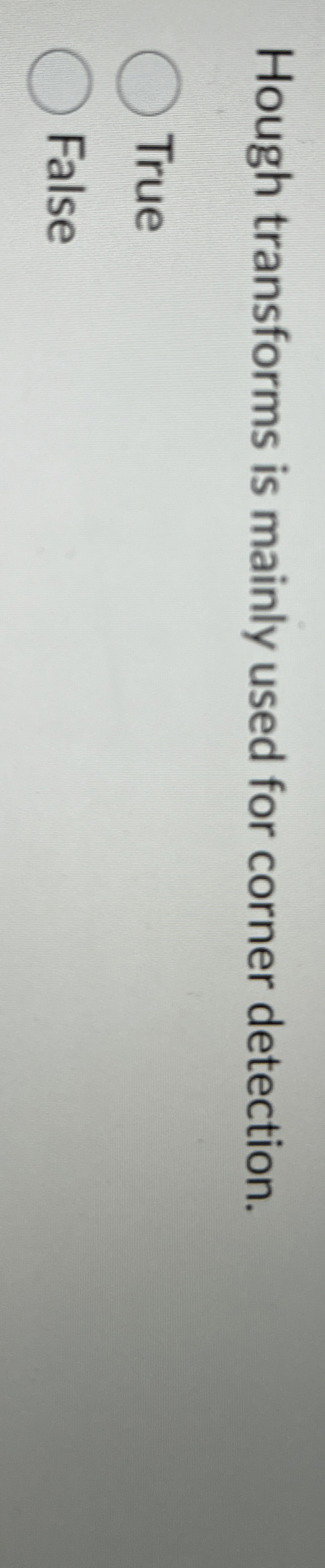 Solved Hough transforms is mainly used for corner | Chegg.com