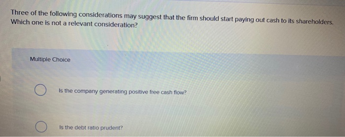 Solved Three of the following considerations may suggest | Chegg.com