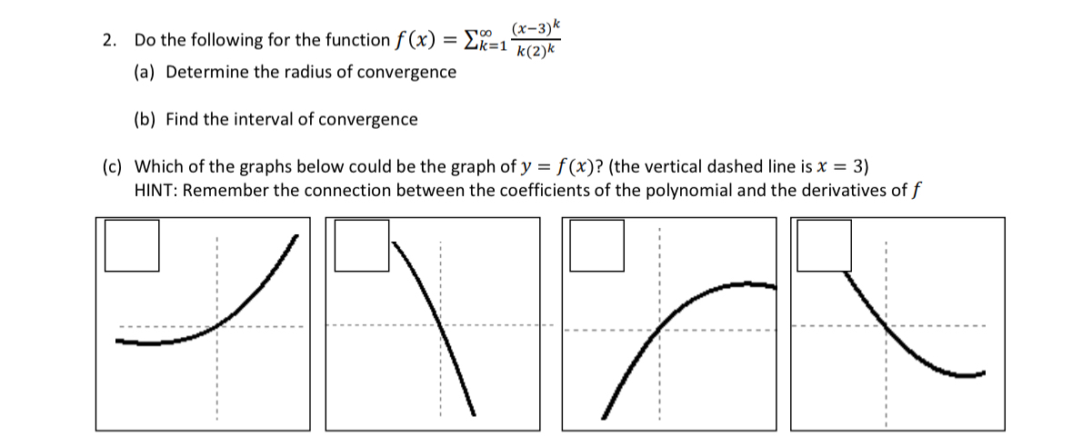 Solved Do the following for the function | Chegg.com