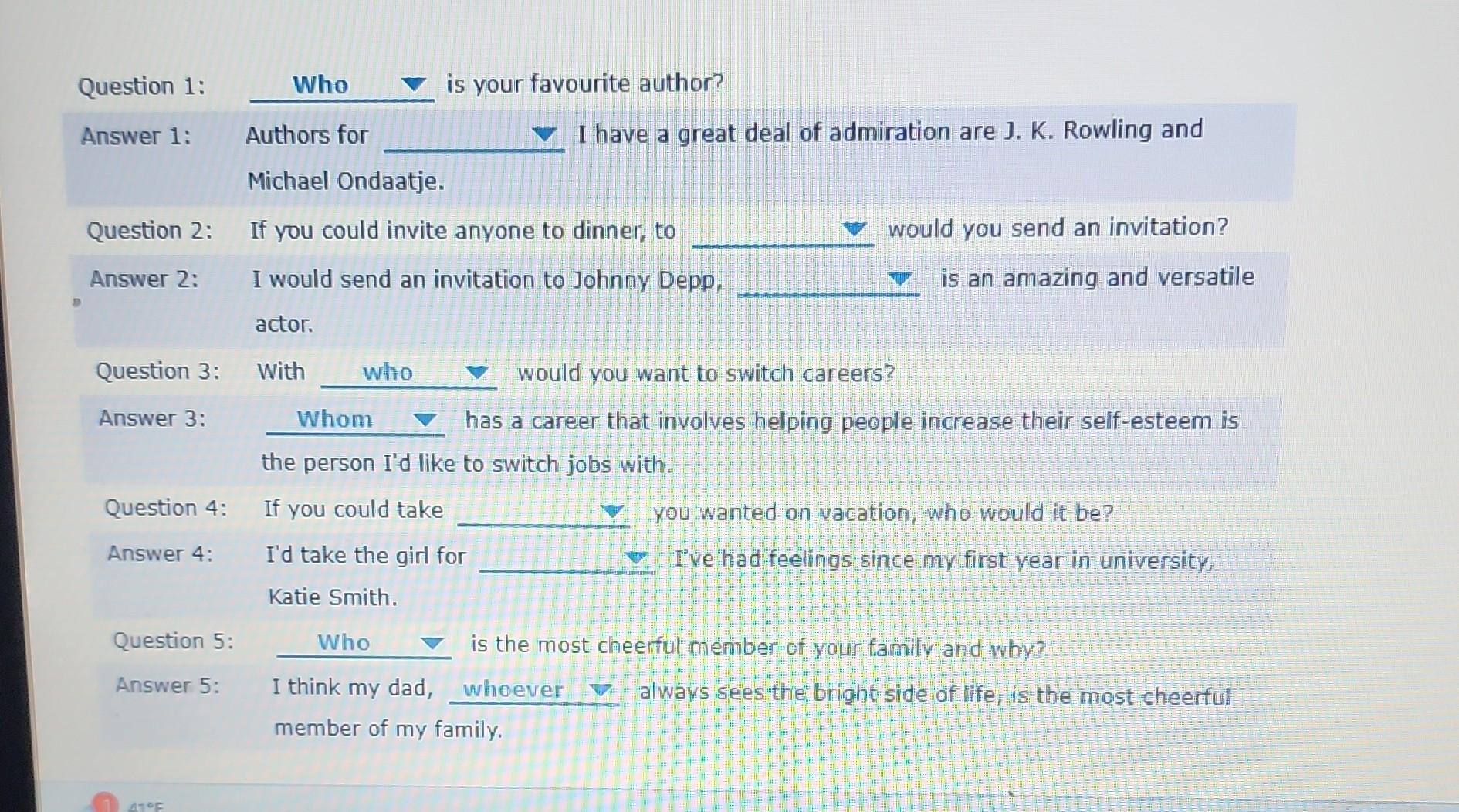 Using Who/Whom/Whoever/Whomever Who/whoever | Chegg.com