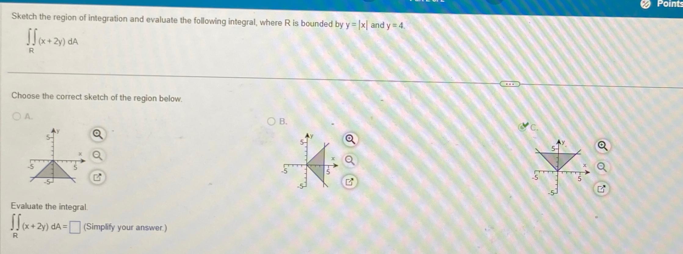 Solved Sketch the region of integration and evaluate the | Chegg.com