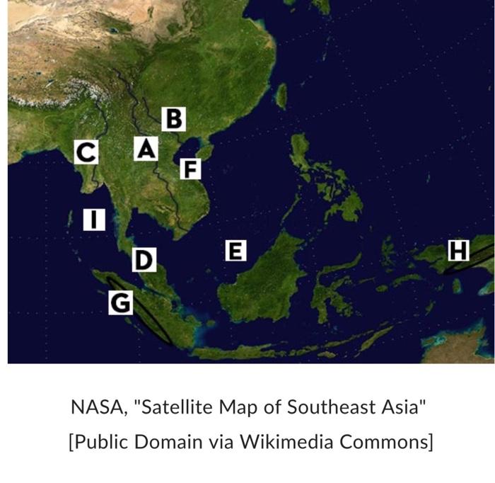 Solved NASA, "Satellite Map of Southeast Asia" [Public | Chegg.com