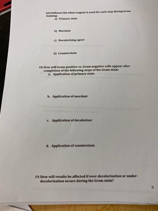 Solved 5. Define the following terms: a. Parfocal b. | Chegg.com