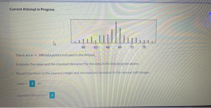 Solved Current Attempt In Progress There Are N100 Data 