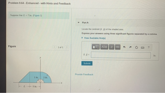 Solved Problem 9.64 - Enhanced - with Hints and Feedback | Chegg.com