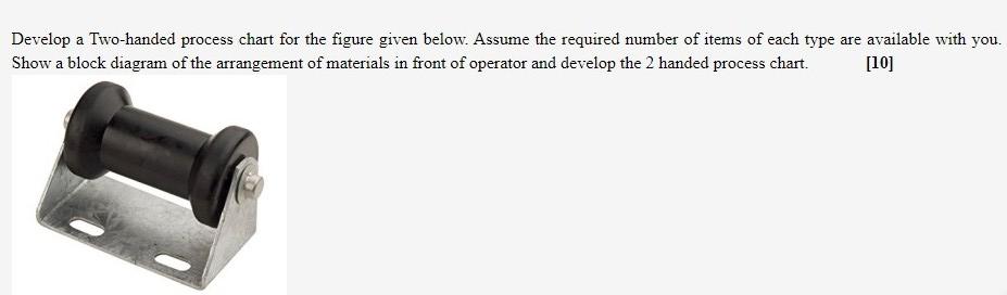 Solved Develop a Two-handed process chart for the figure | Chegg.com