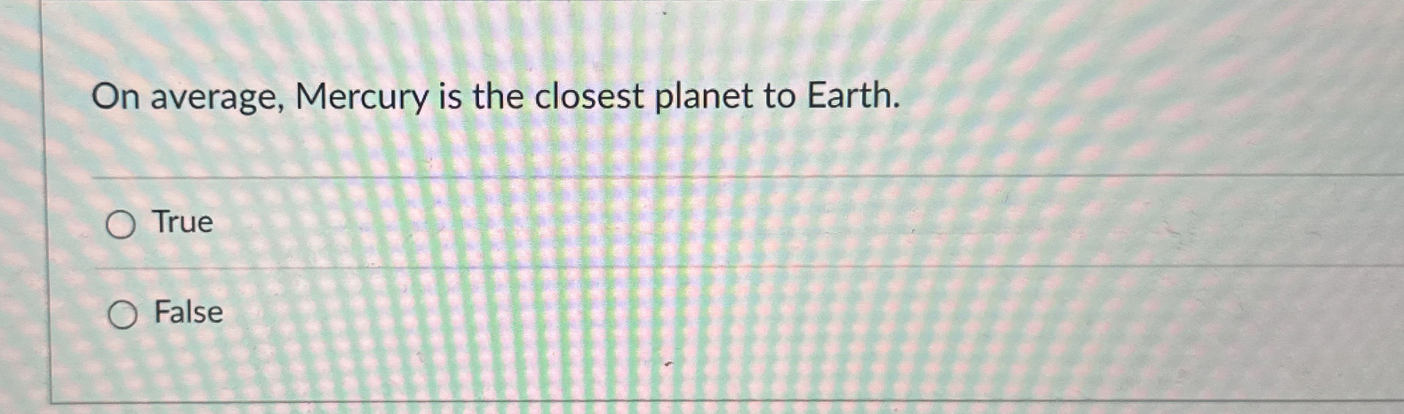 Solved On average, Mercury is the closest planet to | Chegg.com
