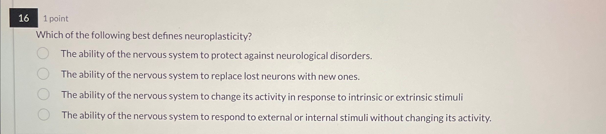 Solved 161 ﻿pointWhich of the following best defines | Chegg.com