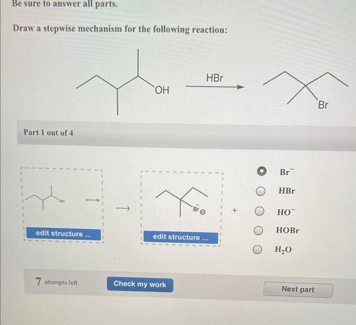 Solved Draw a stepwise mechanism for the following reaction: | Chegg.com