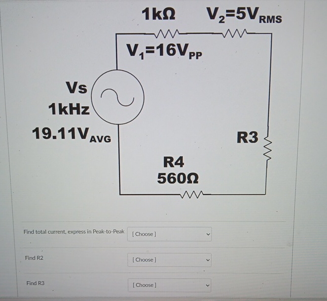 Solved Find total current, express in Peak-to-PeakFind | Chegg.com