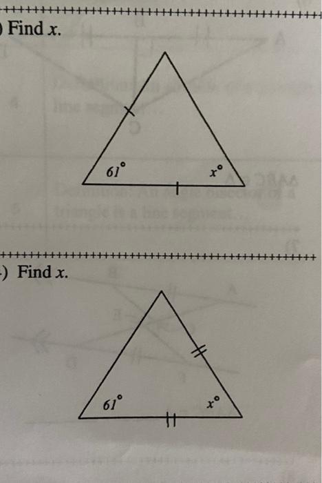 Solved Find x. Find x. | Chegg.com