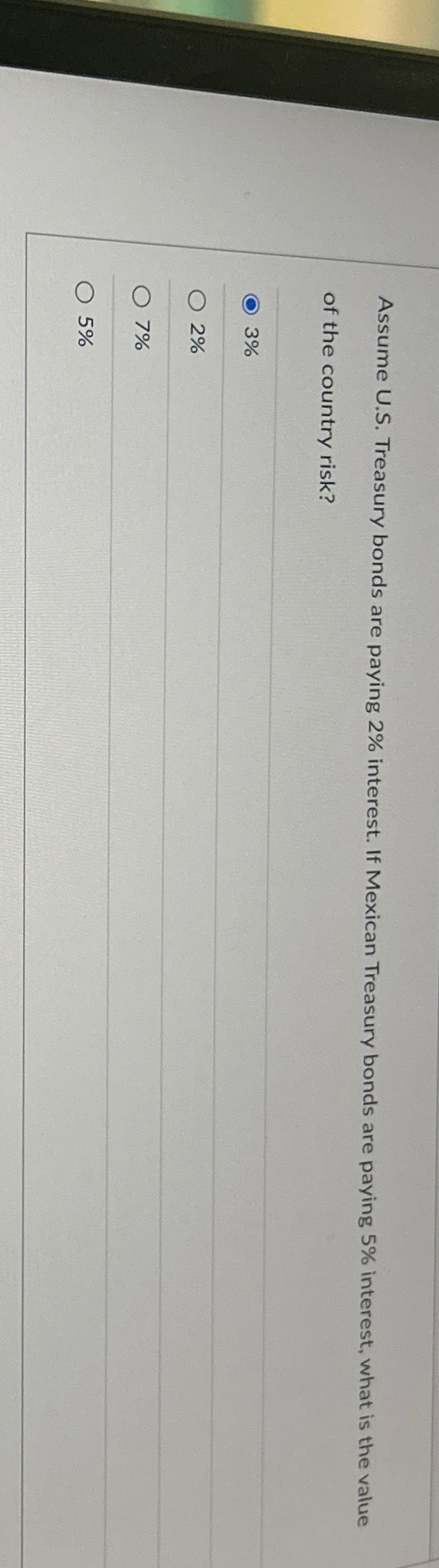 Solved Assume U.S. ﻿Treasury bonds are paying 2% ﻿interest. | Chegg.com