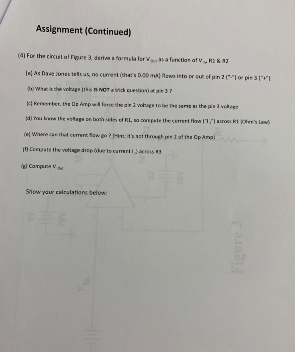 Solved Assignment (Continued) (4) For the circuit of Figure | Chegg.com
