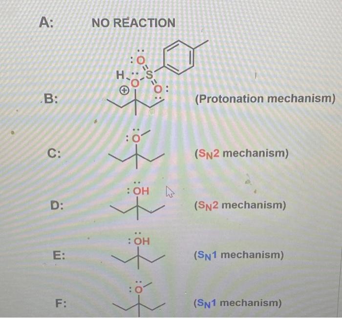 Solved For each reaction below, look at the reagents and | Chegg.com