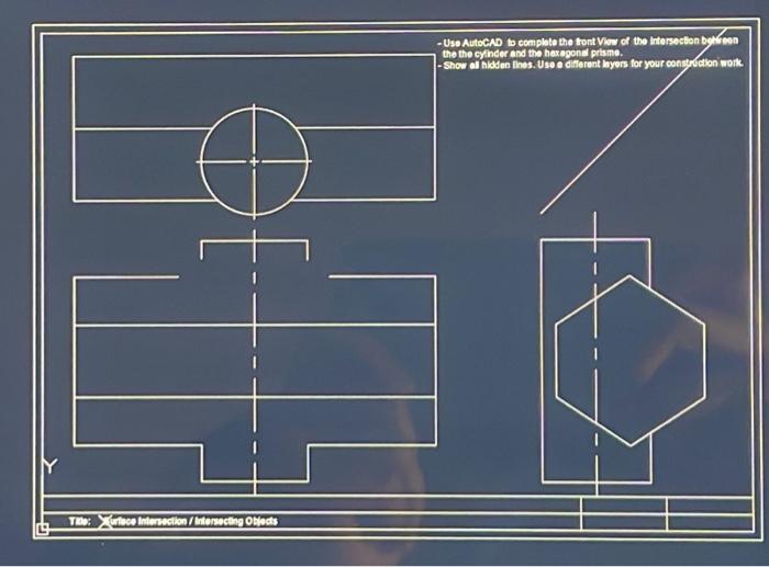 Solved Draw the front view please | Chegg.com