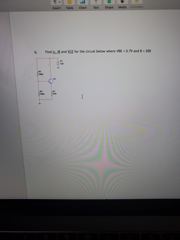 Solved Tv Insert Table Chart Text Shape Media Comment b. | Chegg.com