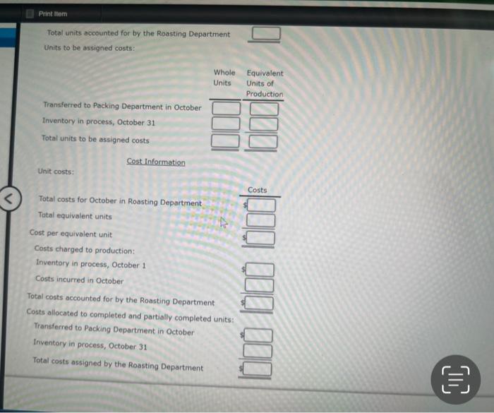 Solved Cost of Production Report: Average Cost Method AM | Chegg.com