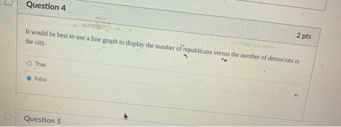 Solved ion 4 It Would Be Best To Use A Line Graph To Chegg