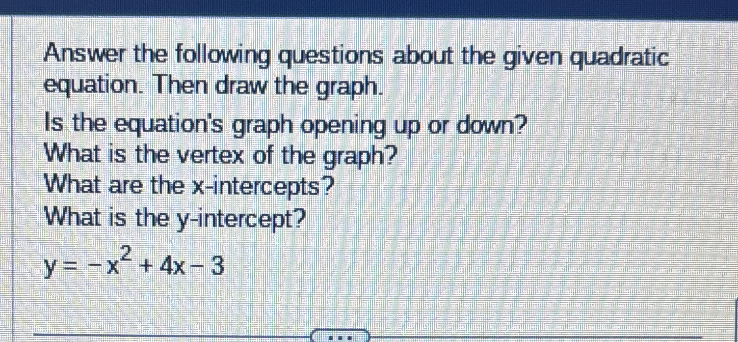 Solved Answer the following questions about the given | Chegg.com