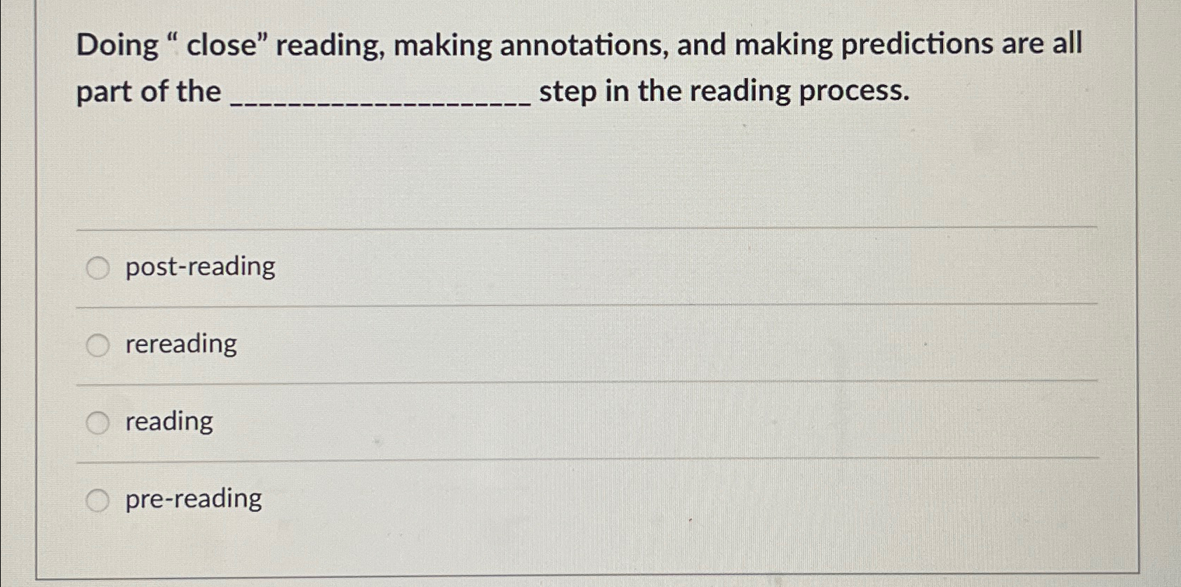 Solved Doing " ﻿close" reading, making annotations, and | Chegg.com