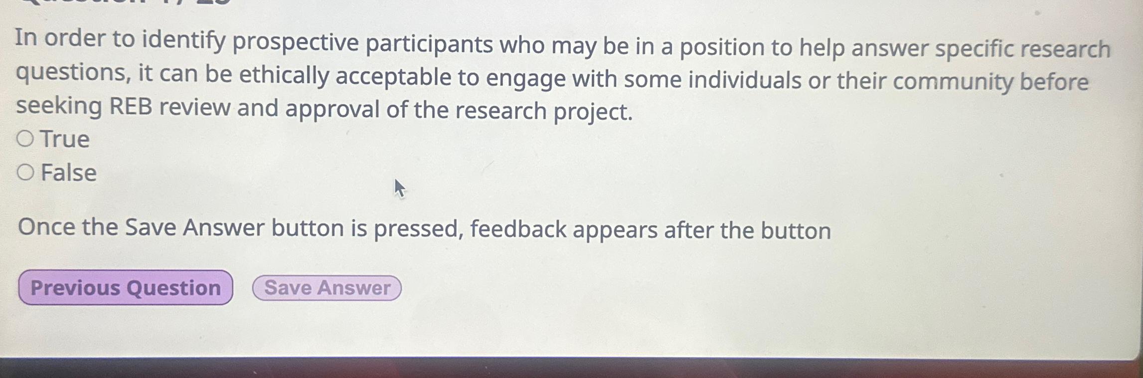 Solved In order to identify prospective participants who may | Chegg.com