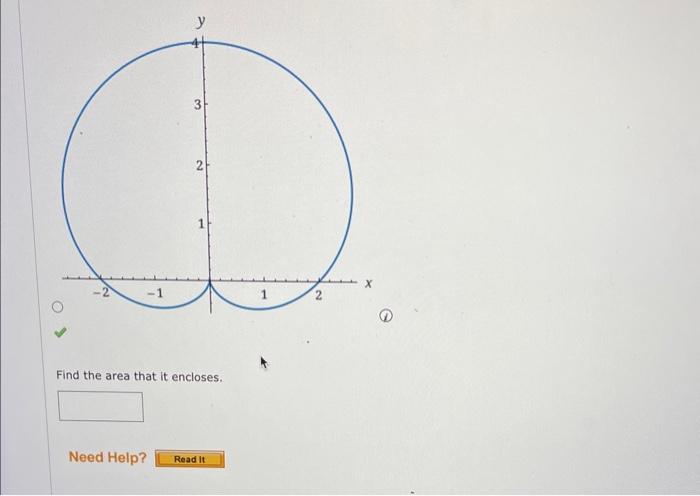 Solved Sketch the curve. r=2−2sin(θ)Find the area that it | Chegg.com
