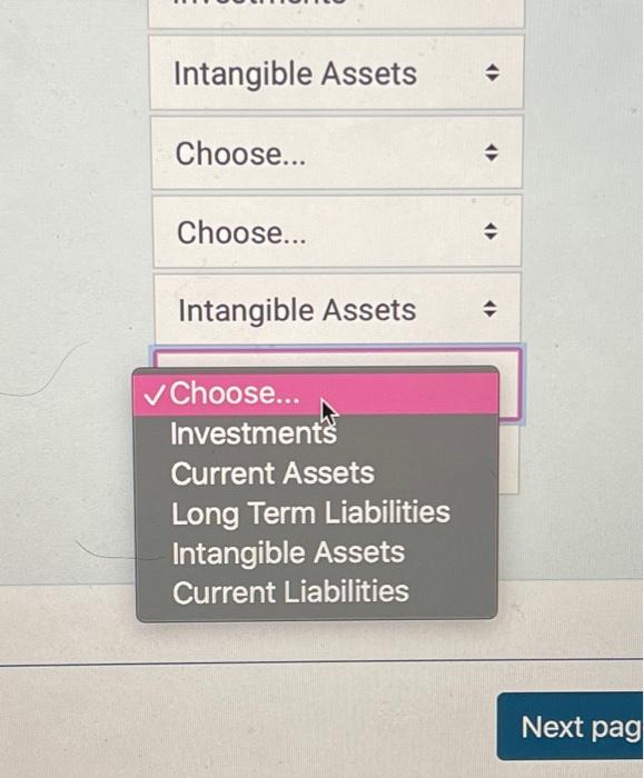 Solved The various classifications listed below have been | Chegg.com