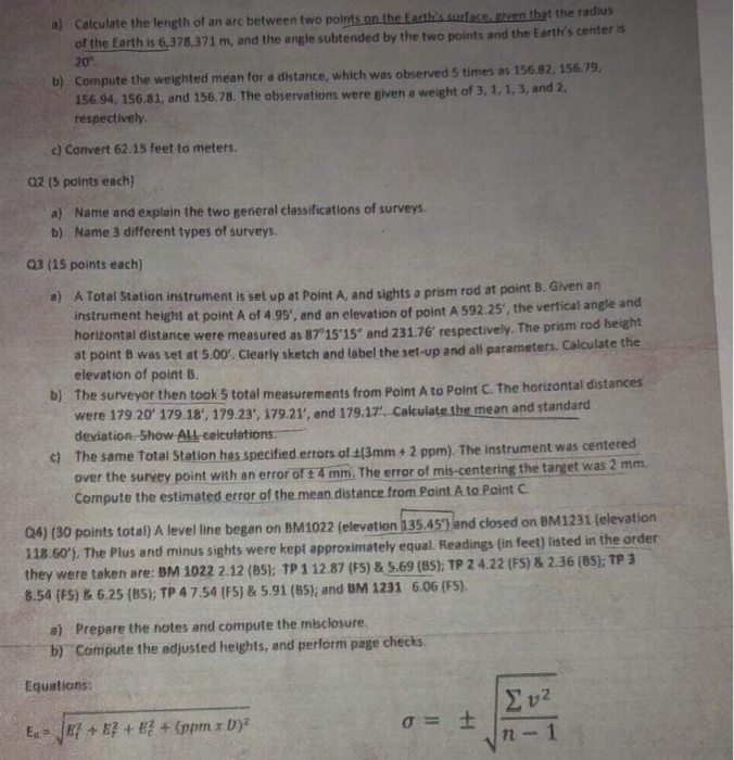 Solved al Calculate the length of an arc between two points | Chegg.com