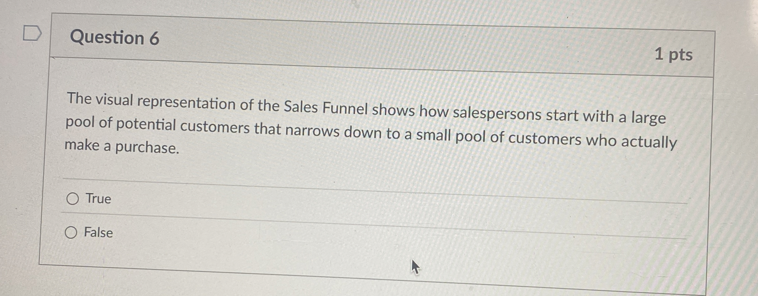 Solved Question 6The visual representation of the Sales | Chegg.com